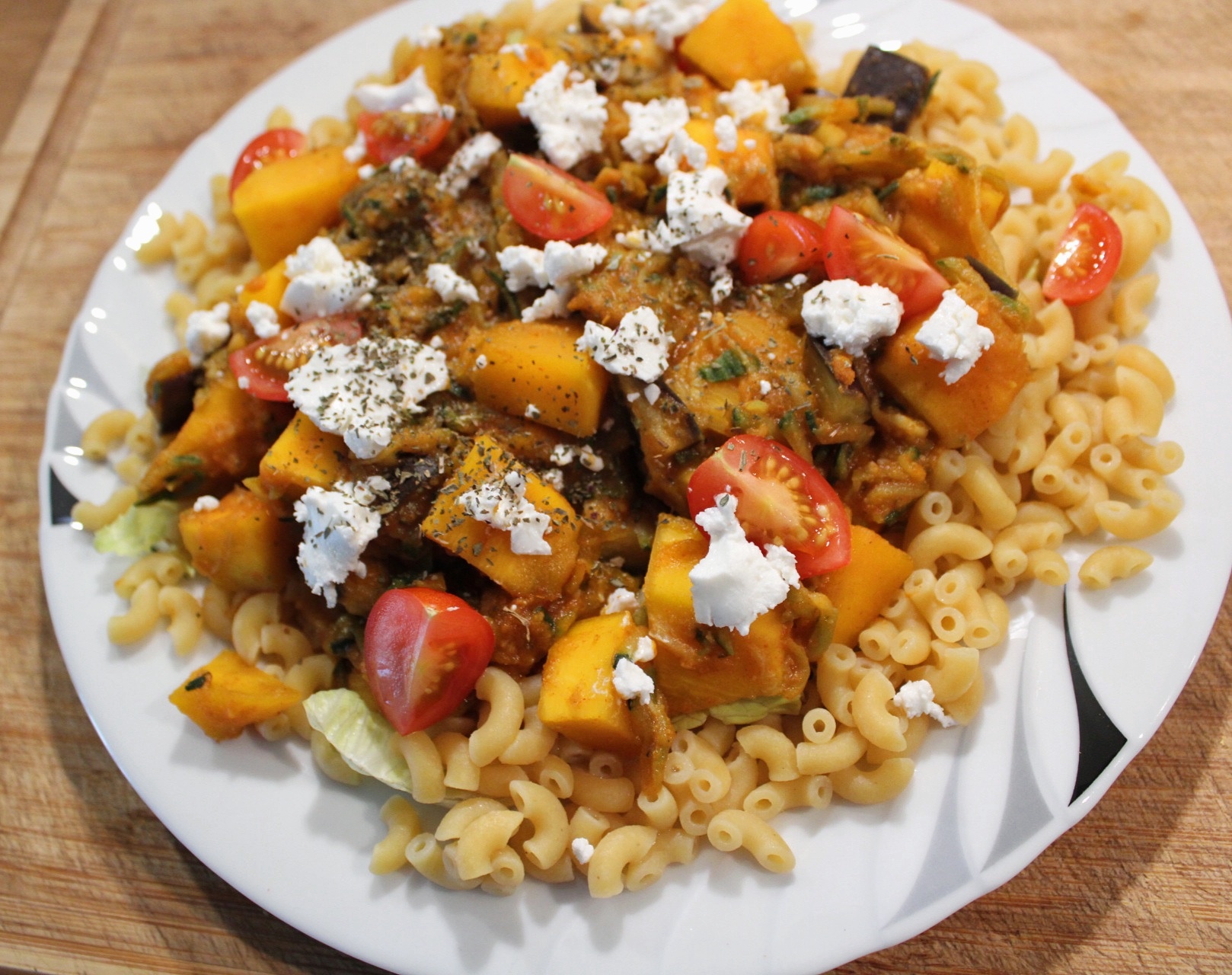 Pasta met pompoen en geitenkaas – TiffsKitchen