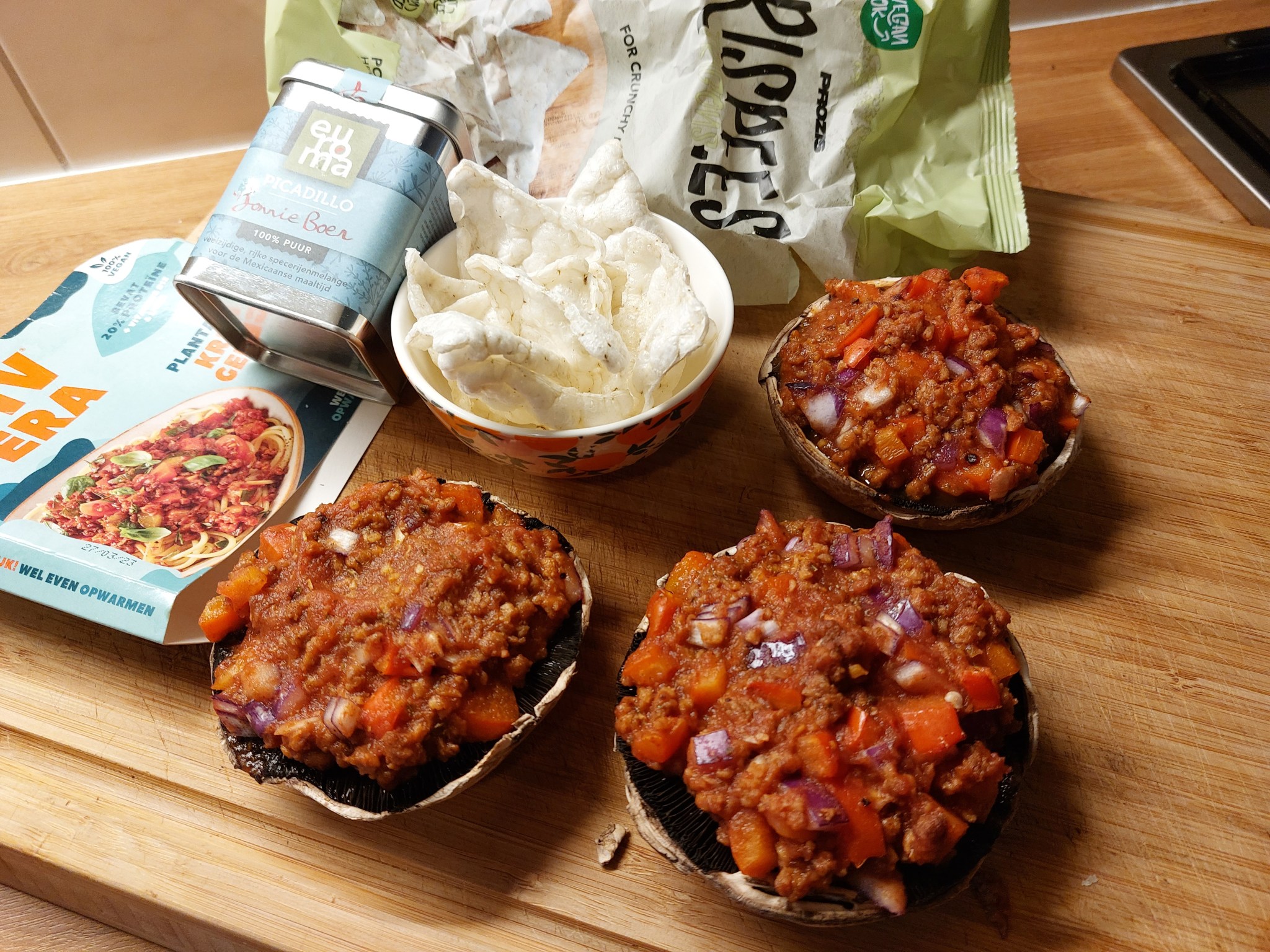 Gevulde portobello met (vegetarisch) gehakt – TiffsKitchen